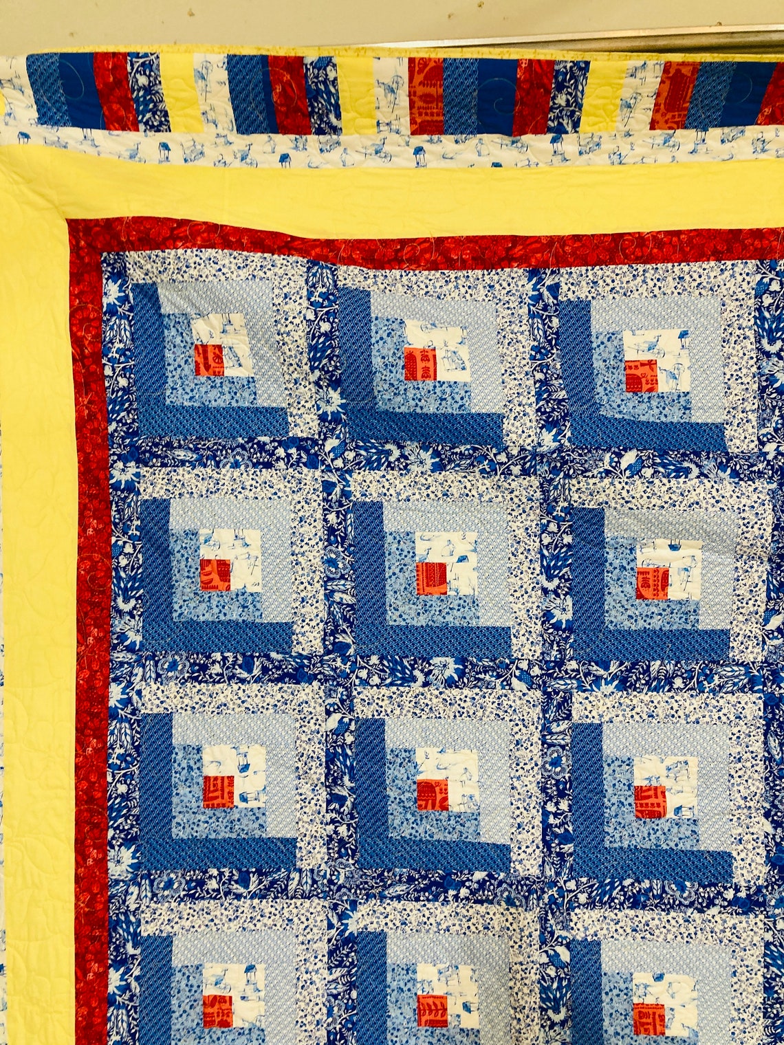 Colonial Williamsburg Log Cabin Quilt - Etsy