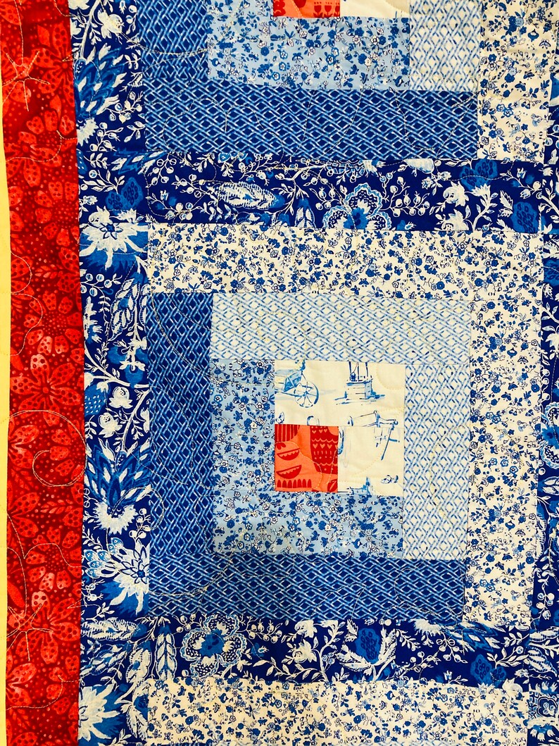 Colonial Williamsburg Log Cabin Quilt - Etsy