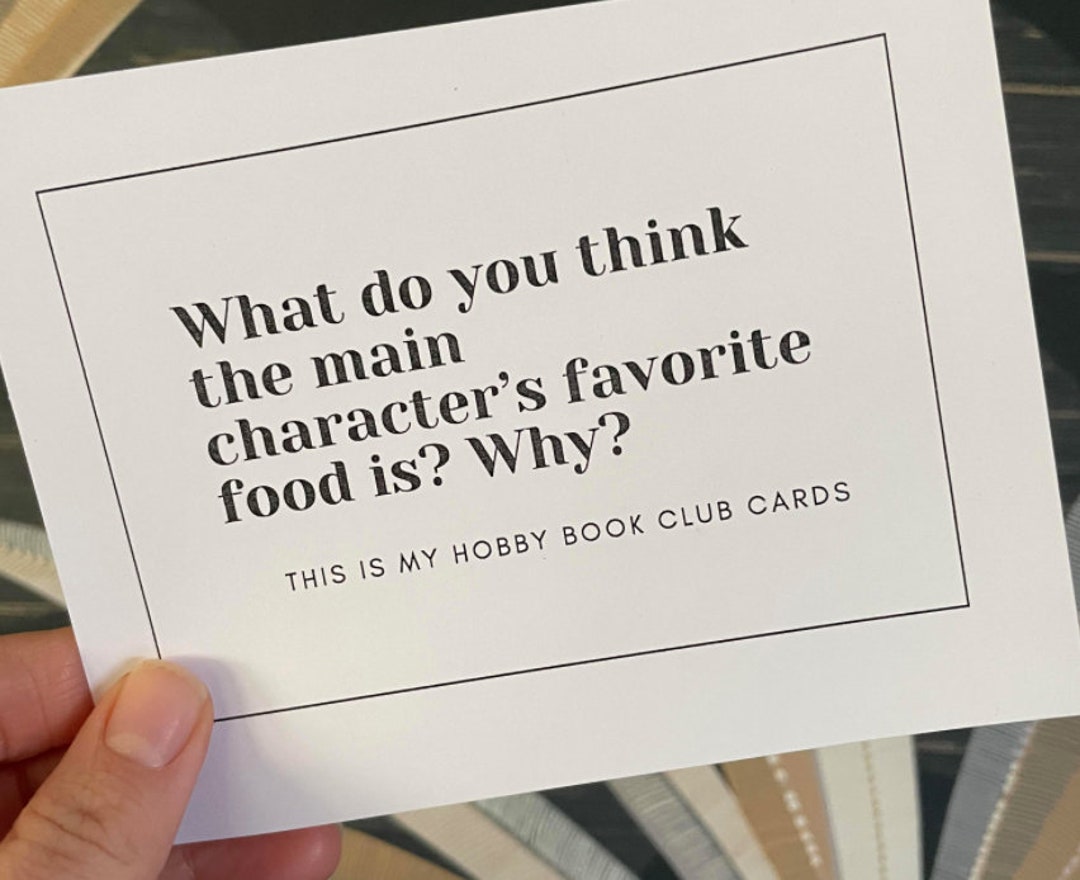 Book Club Cards - Etsy
