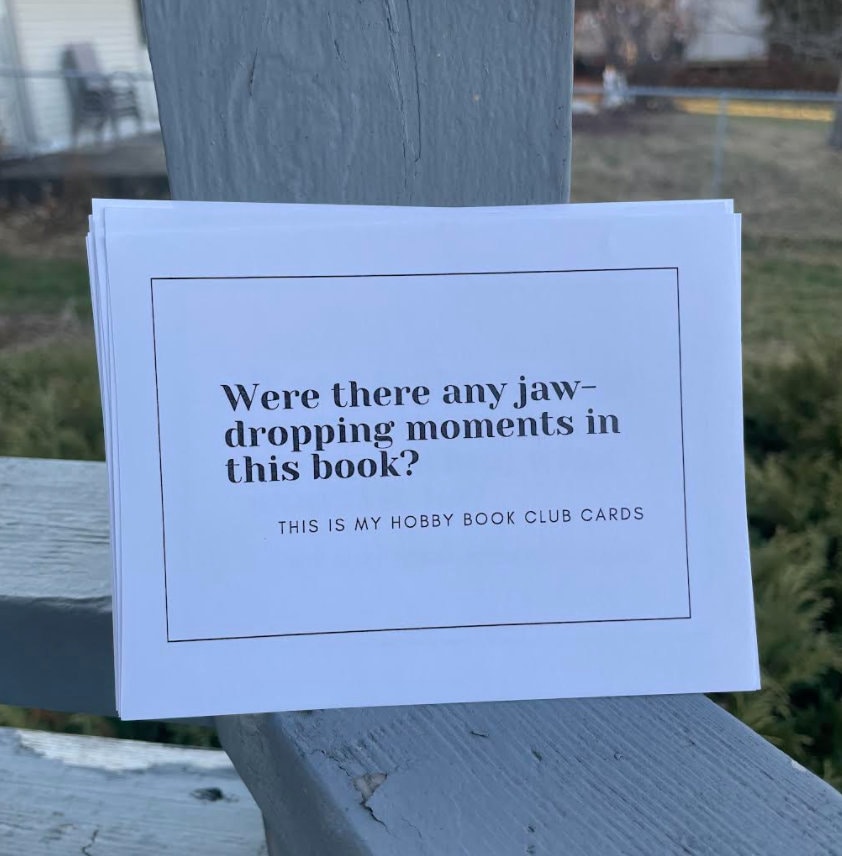 Book Club Cards - Etsy