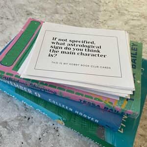Book Club Cards - Etsy