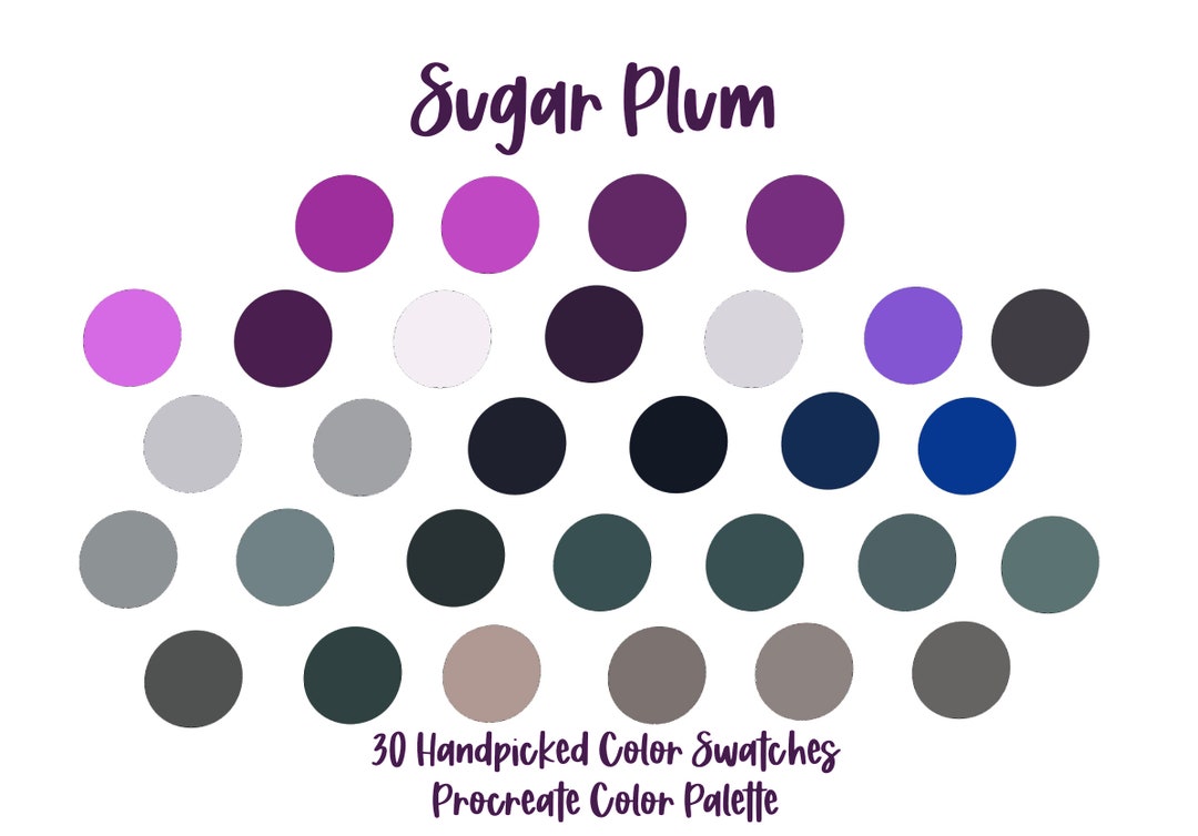 Sugar Plum Procreate Color Palette - Etsy