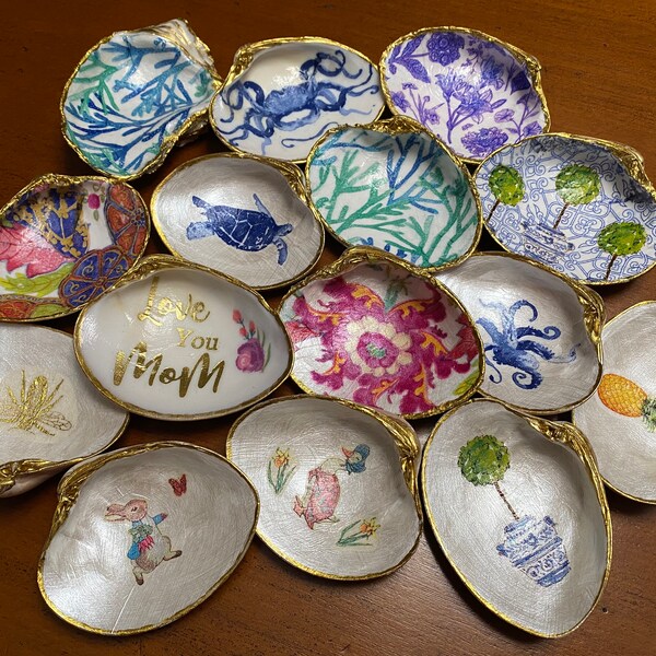 Painted Clam Shell - Etsy