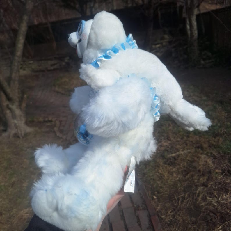 Finn the Seal Bear, Ooak Plush Handmade Art Doll Teddy Blue Autism ...