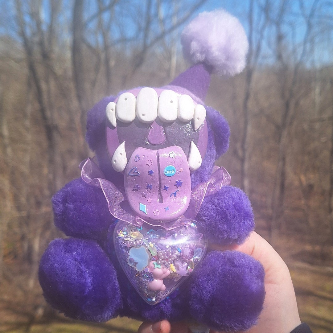 Suckerpunch the Mouth Faced Purple Bear, Clayfaceplush Oddcore ...