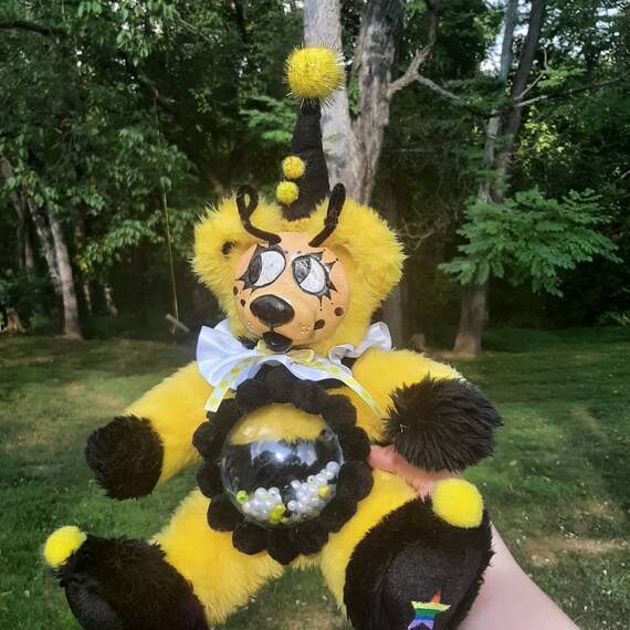 Barnabee the Clown Bear Bee Cute Kawaii Adorable Ooakdoll - Etsy