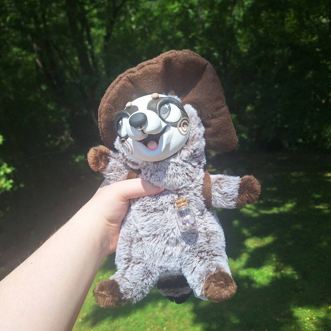 Vincent the Traveling Tanuki! , Cottagecore Dnd Fantasy Clayfaceplush ...