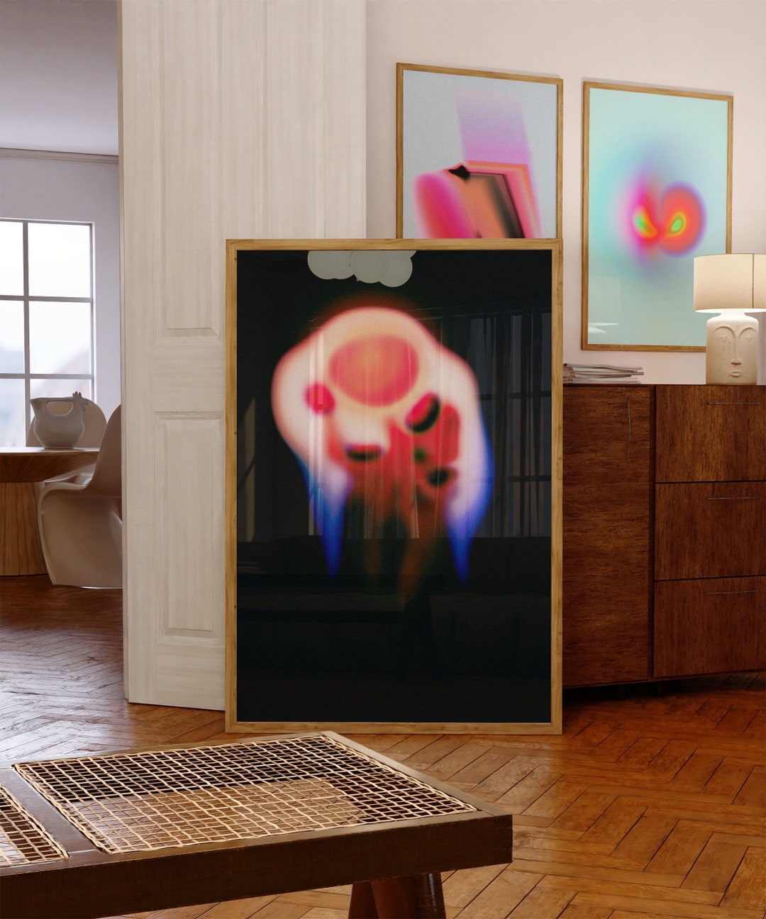 Psychedelic Print, "eternal Awakening" Art Print, Retro Gradient Poster ...