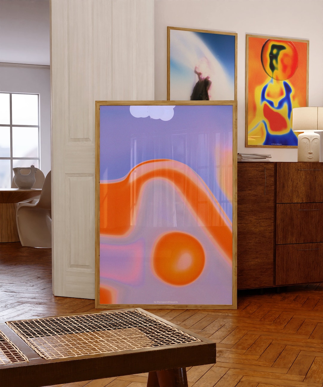 Abstract Art Print, Aura Print, Gradient Print, Aura Wall Art, Abstract ...