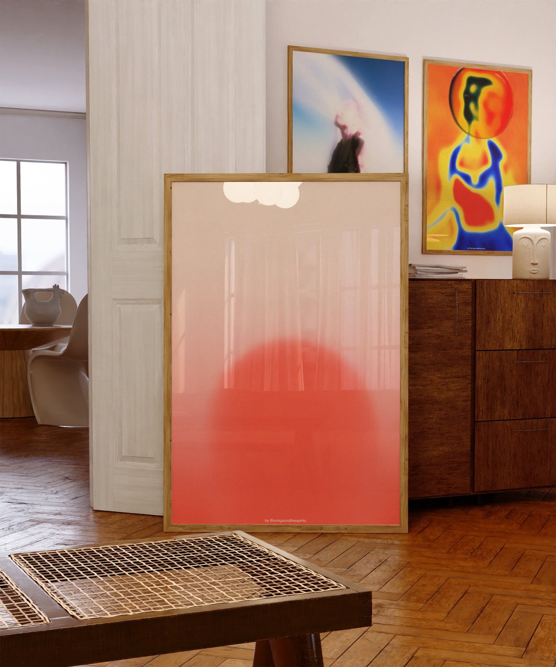 Gradient Art Poster, Gradient Print, Aura Wall Art, Abstract Print ...