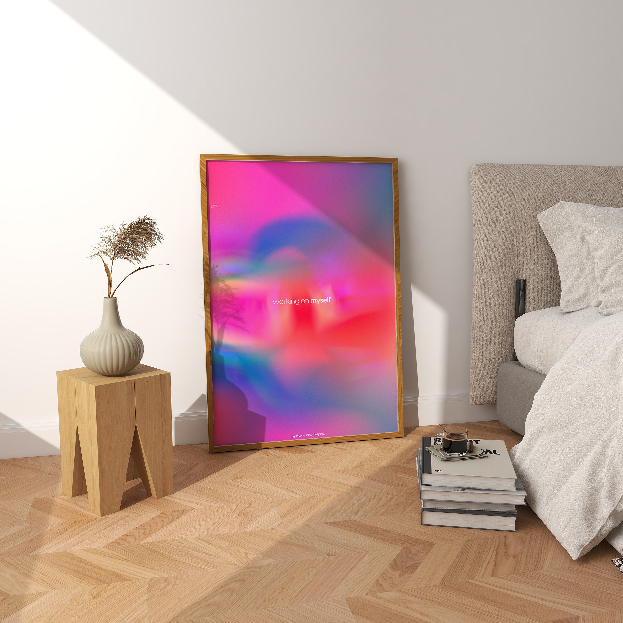 Aura Poster spirituelle Wandkunst Farbverlaufsdruck - Etsy.de