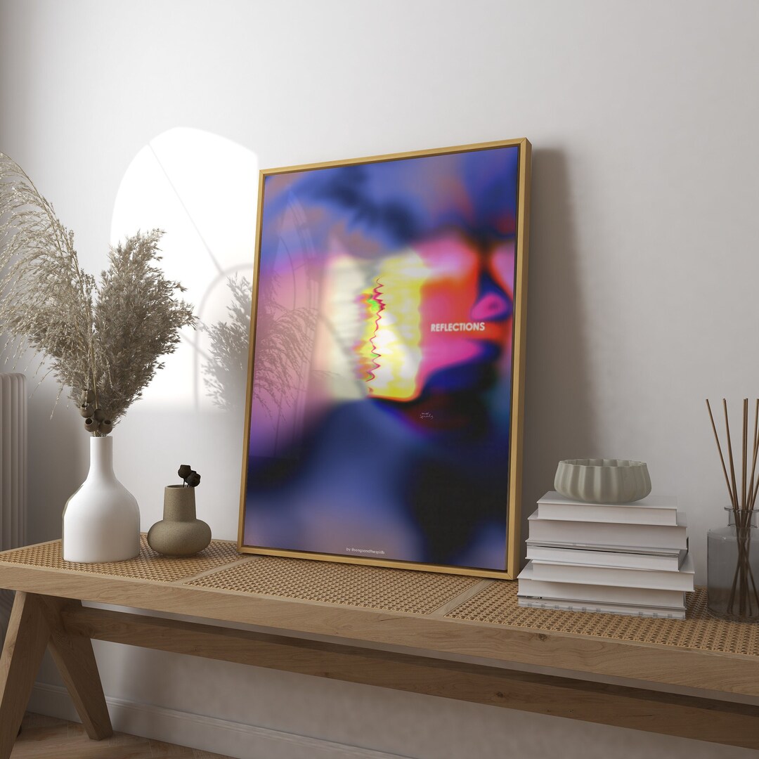 Reflections Aura Print: Spiritual Gradient Wall Art (instant Download ...