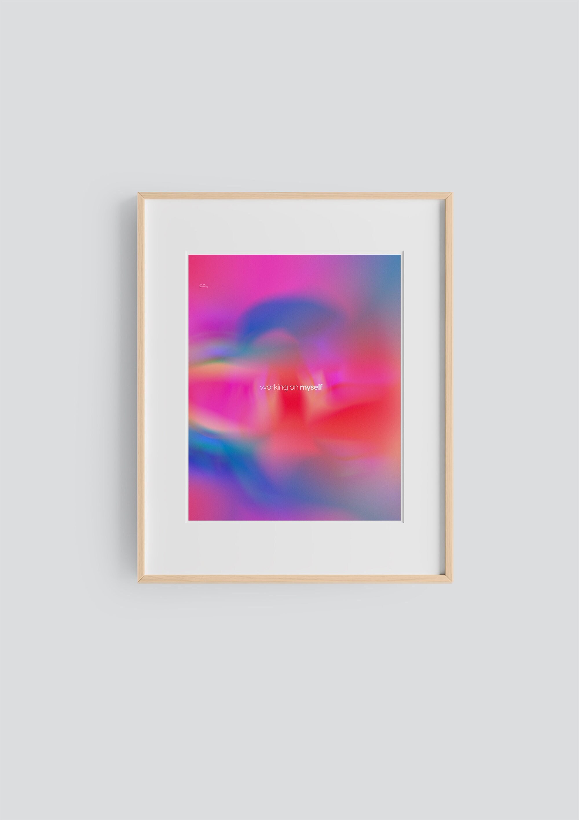 Aura Poster spirituelle Wandkunst Farbverlaufsdruck - Etsy.de
