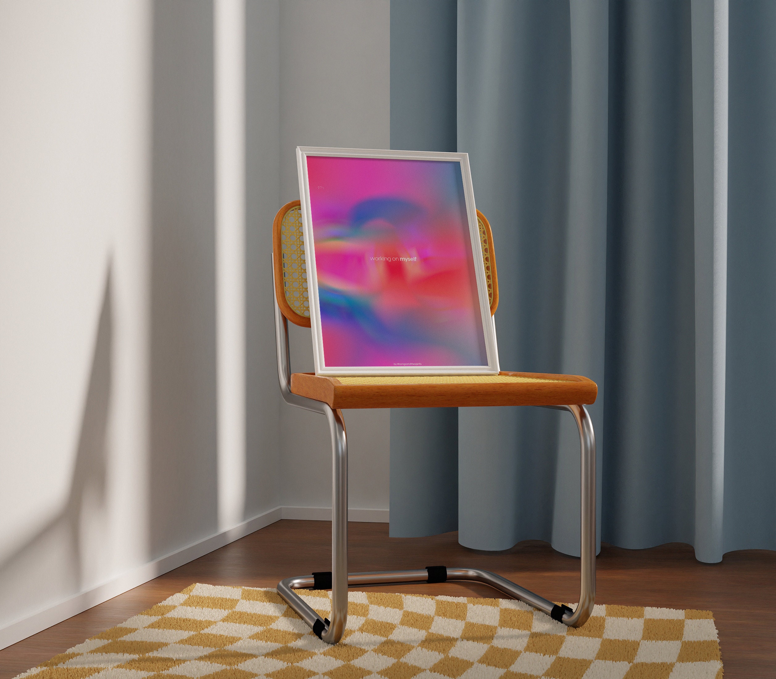 Aura Poster spirituelle Wandkunst Farbverlaufsdruck - Etsy.de