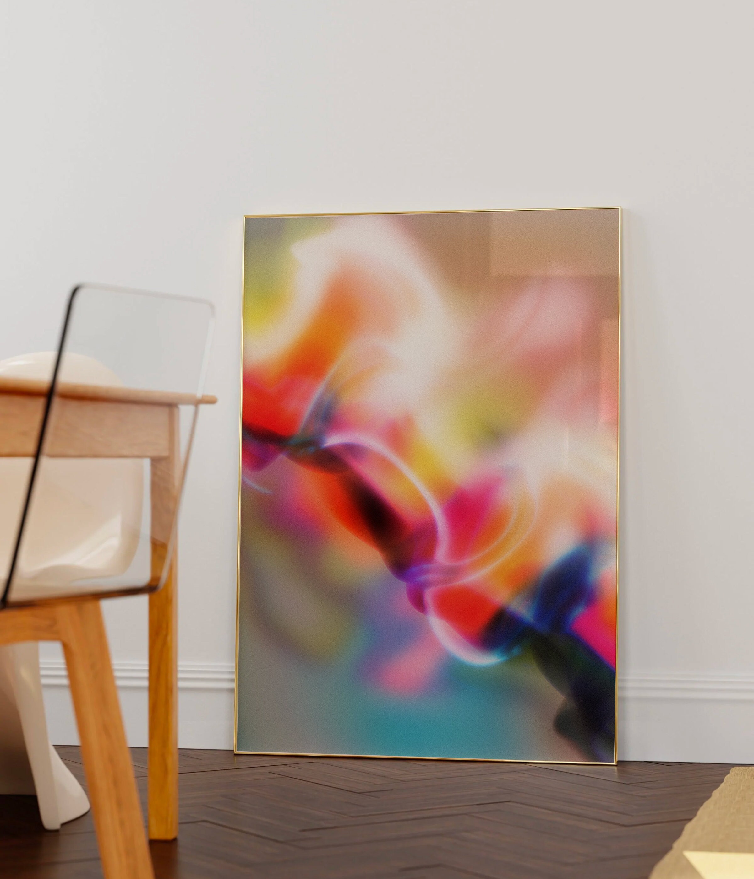 Abstract Wall Art Gradient Art Print Aura Poster Gradient - Etsy