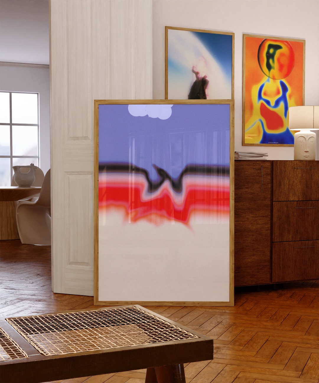 Gradient Art Poster, Gradient Print, Aura Wall Art, Abstract Print ...