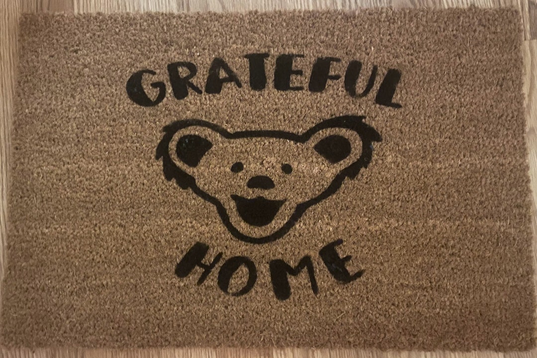 Grateful Dead Bear Welcome Mat - Etsy