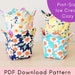 Reversible Pint-size Ice Cream Cozy Printable Sewing Pattern and ...