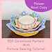 Flower Bowl Cozy Printable Sewing Pattern and Tutorial - PDF Download ...