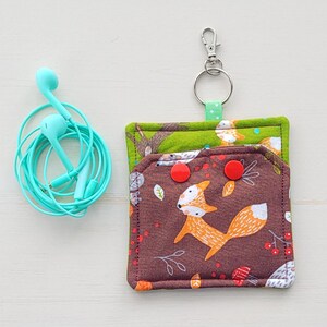 Earbud Pouch Keychain Printable Sewing Pattern and Tutorial - PDF ...