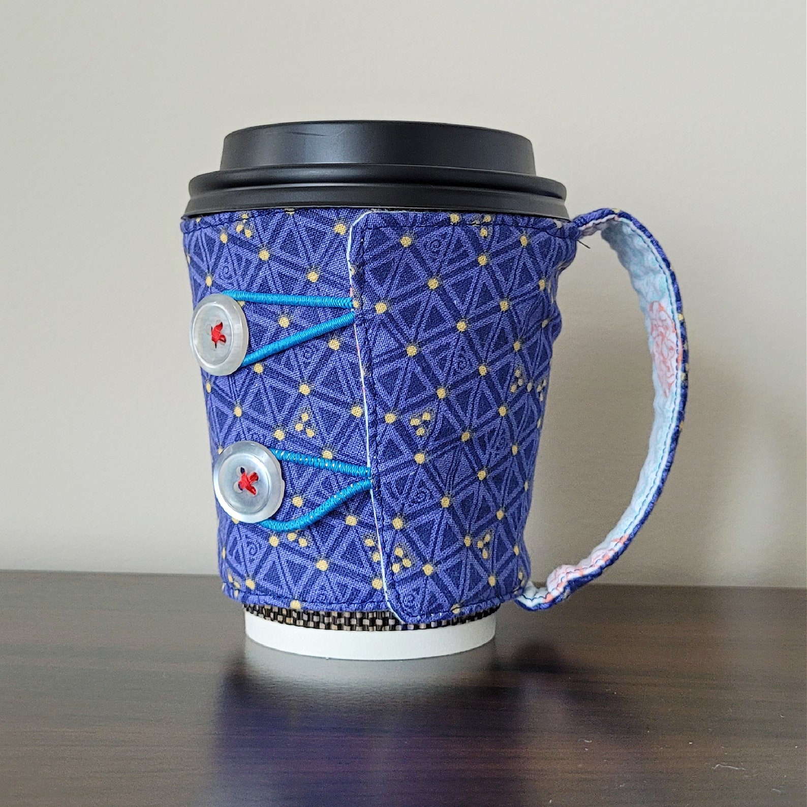Reversible Coffee Cup Sleeve Cozy Pattern and Sewing Tutorial PDF ...