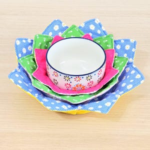 Flower Bowl Cozy Printable Sewing Pattern and Tutorial - PDF Download ...