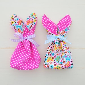 Reversible Easter Bunny Treat Bags Printable Sewing Pattern and ...