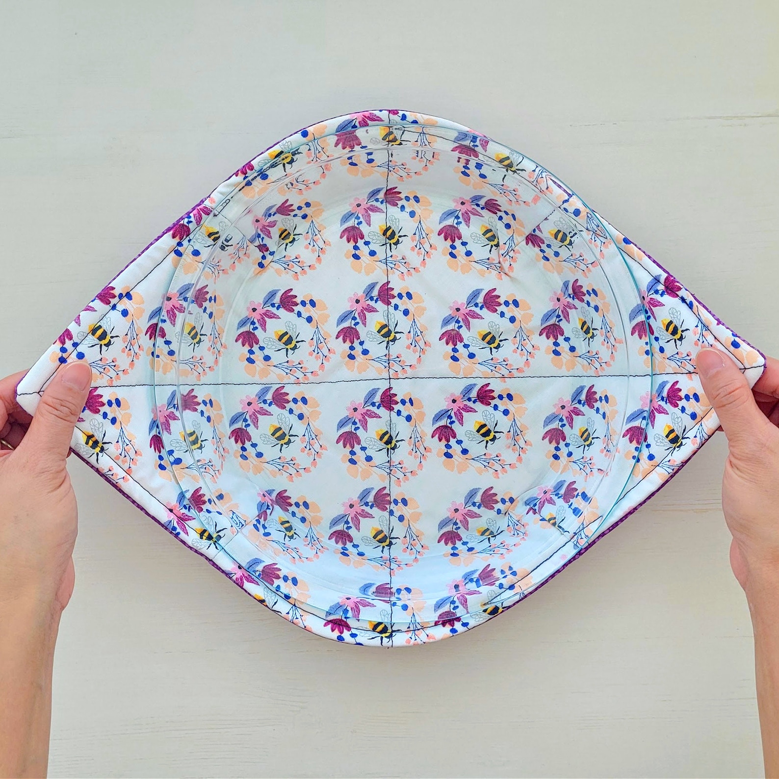 Reversible Pie Plate Cozy Printable Sewing Pattern and Tutorial - PDF ...
