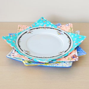 Reversible Dinner Plate Cozy Printable Sewing Pattern and Tutorial ...