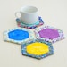 Hexagon Coaster Printable Sewing Pattern and Tutorial - PDF Download ...