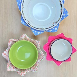 Flower Bowl Cozy Printable Sewing Pattern and Tutorial - PDF Download ...