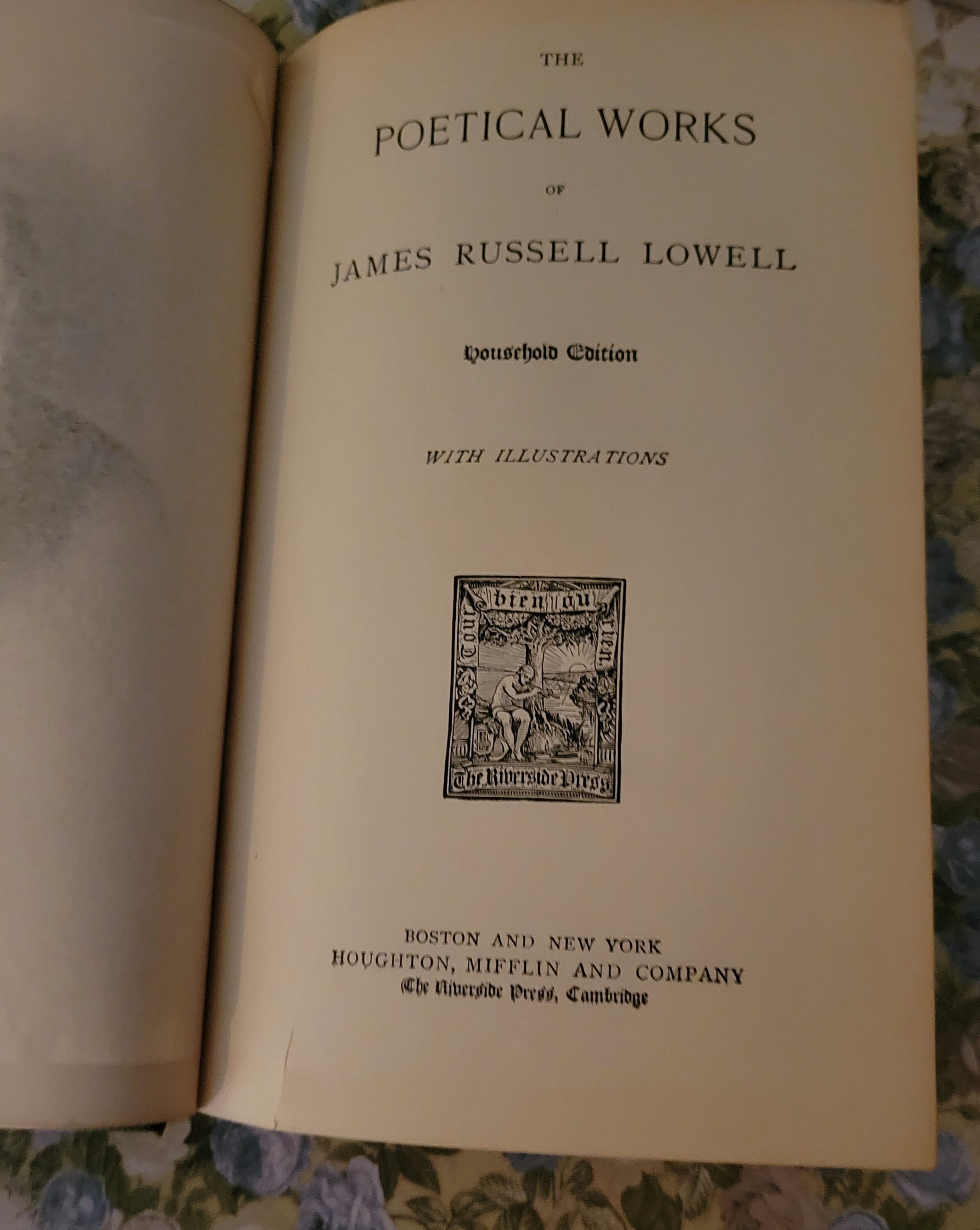 Lowells Poems Vintage Book 1848 Through 1890 James Russell Lowell ...