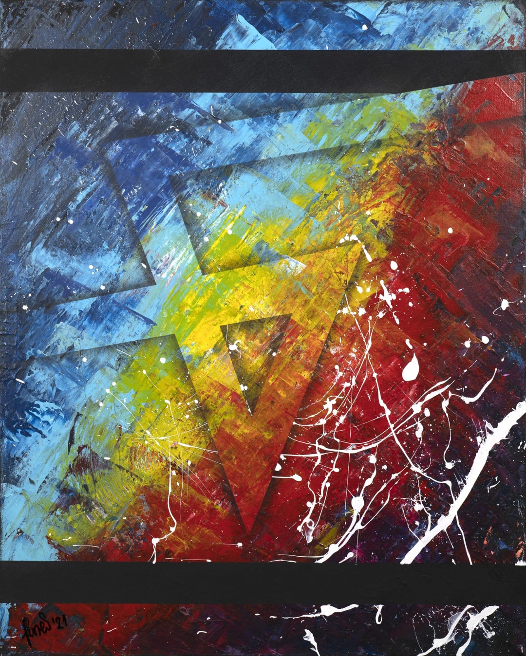 Abstract Poster Painting for Any Environment - Etsy