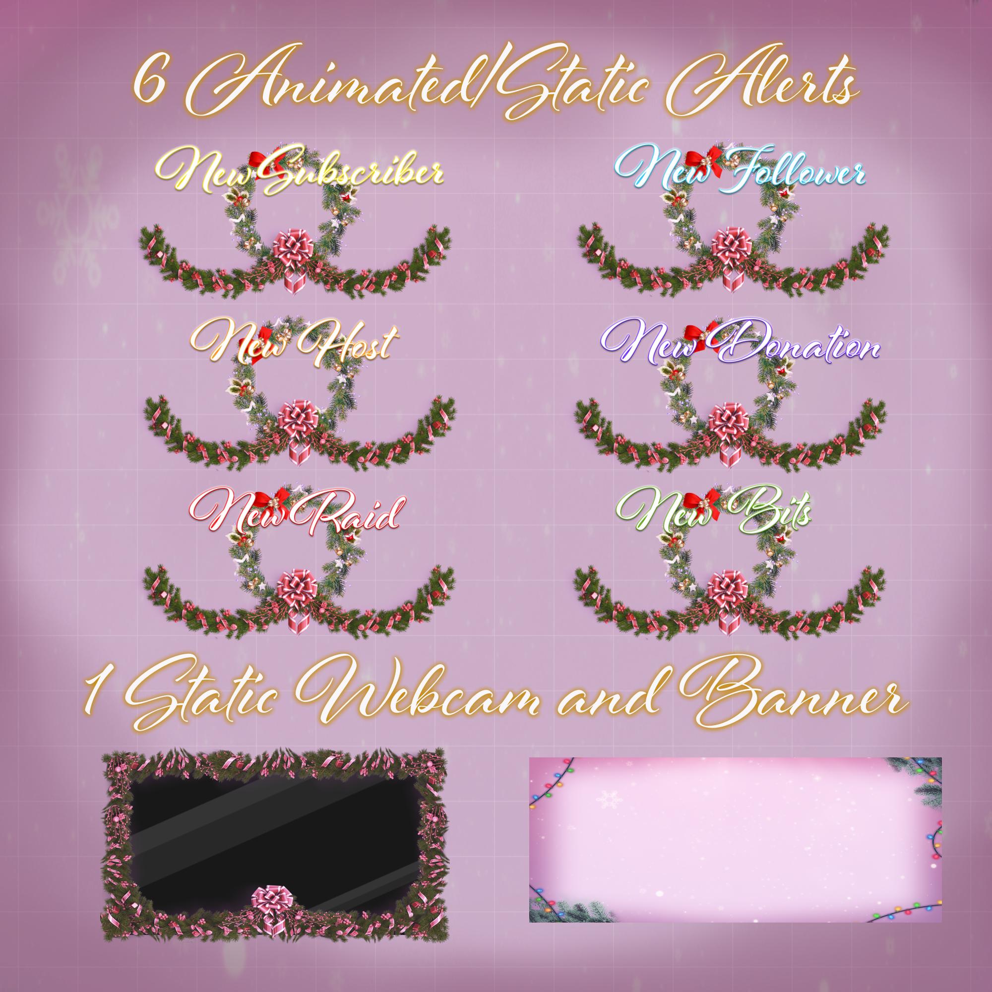 Holidelights Animated Stream Package | Holiday Aesthetic | Christmas ...