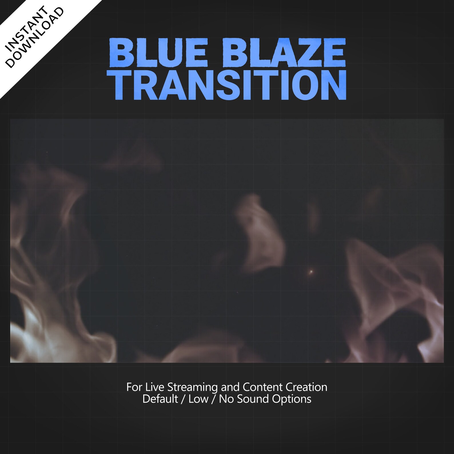 Blue Blaze Stream Transition | Fire Transition | Flame Effects | Twitch ...