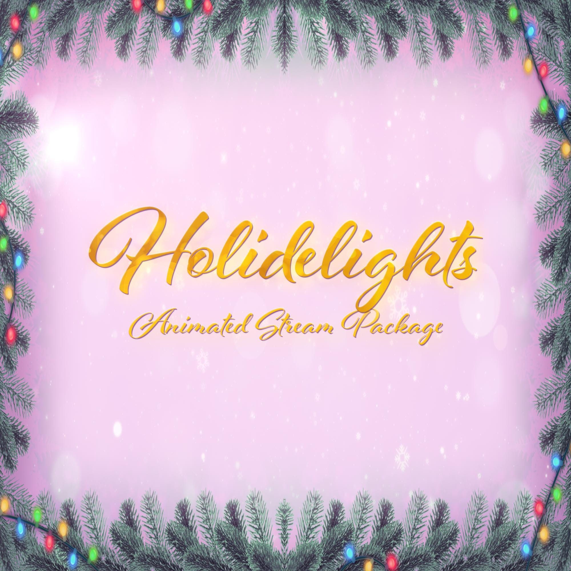 Holidelights Animated Stream Package | Holiday Aesthetic | Christmas ...