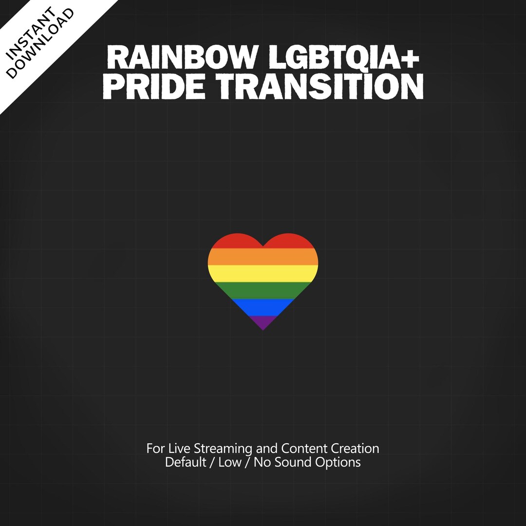 Rainbow LGBTQIA+ Pride Stream Transition | Pride Month | 60 FPS ...