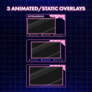 Sakura Nightfall Animated Stream Package/cherry Blossom Design/twitch ...