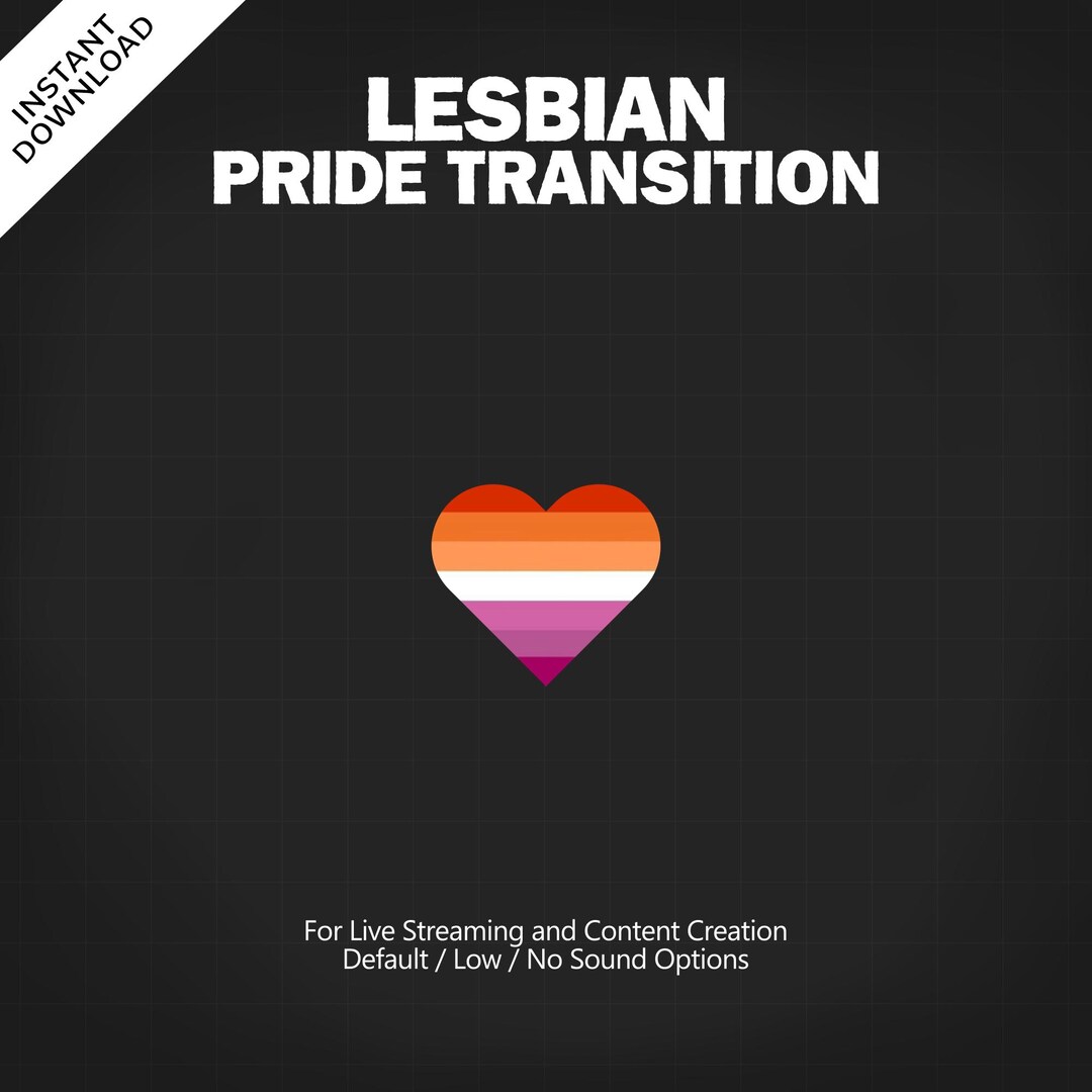 Lesbian Pride Stream Transition | LGBTQIA+ | Pride Month | 60 FPS ...
