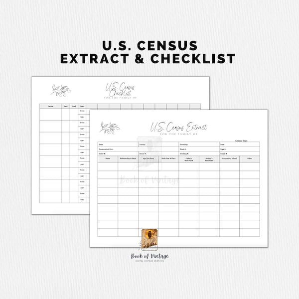 Genealogy Worksheets Printable - Etsy