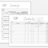 Cemetery Log Sheet Printable Ancestor Tracker Form for Genealogy Family ...
