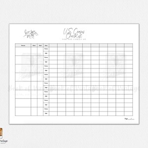 US Census Extract & Checklist Worksheets - 2 PDF Files Printable ...