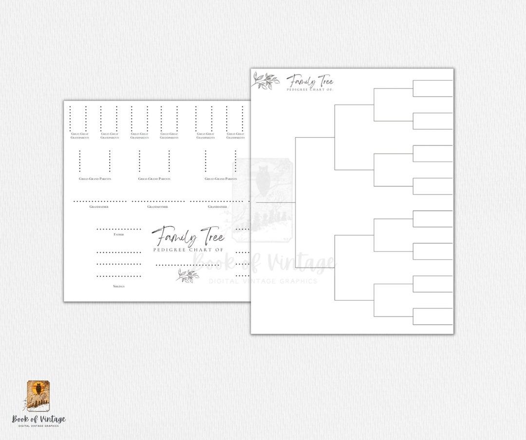 2-fillable-5-generation-family-tree-chart-with-modern-design-etsy-uk