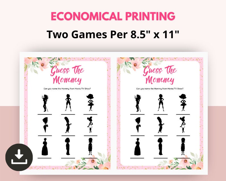 Guess the Mommy Game, Mother's Day Movie Quiz (digital Download) - Etsy