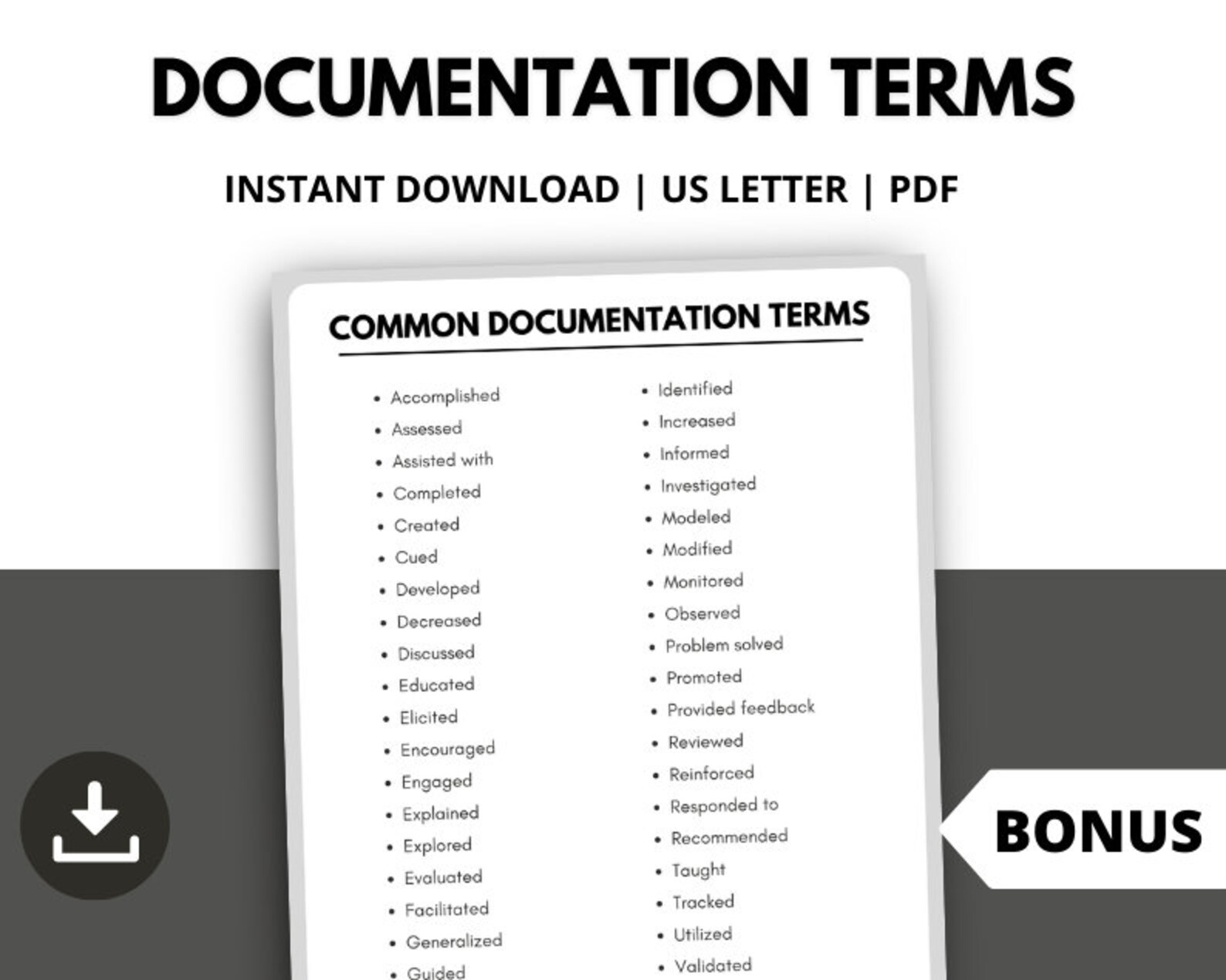 Therapy Intervention List Therapist Progress Notes Therapist - Etsy