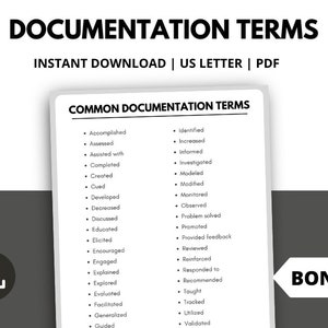 Therapy Intervention List Therapist Progress Notes Therapist - Etsy