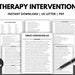 Solution Focused Therapy Questions Cheat Sheet, Therapy Session ...