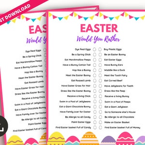 Easter Would You Rather Game, Easter This or That Quiz, Fun Easter ...