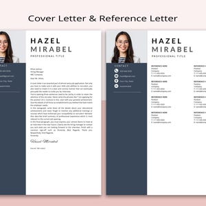 Clean Executive Resume Template With Photo, CEO CV, Cover Letter (word ...