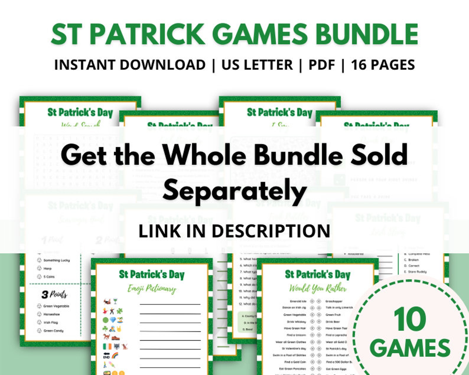 St Patrick Day Emoji Pictionary Game, St Paddy’s Emoji Quiz, Irish ...